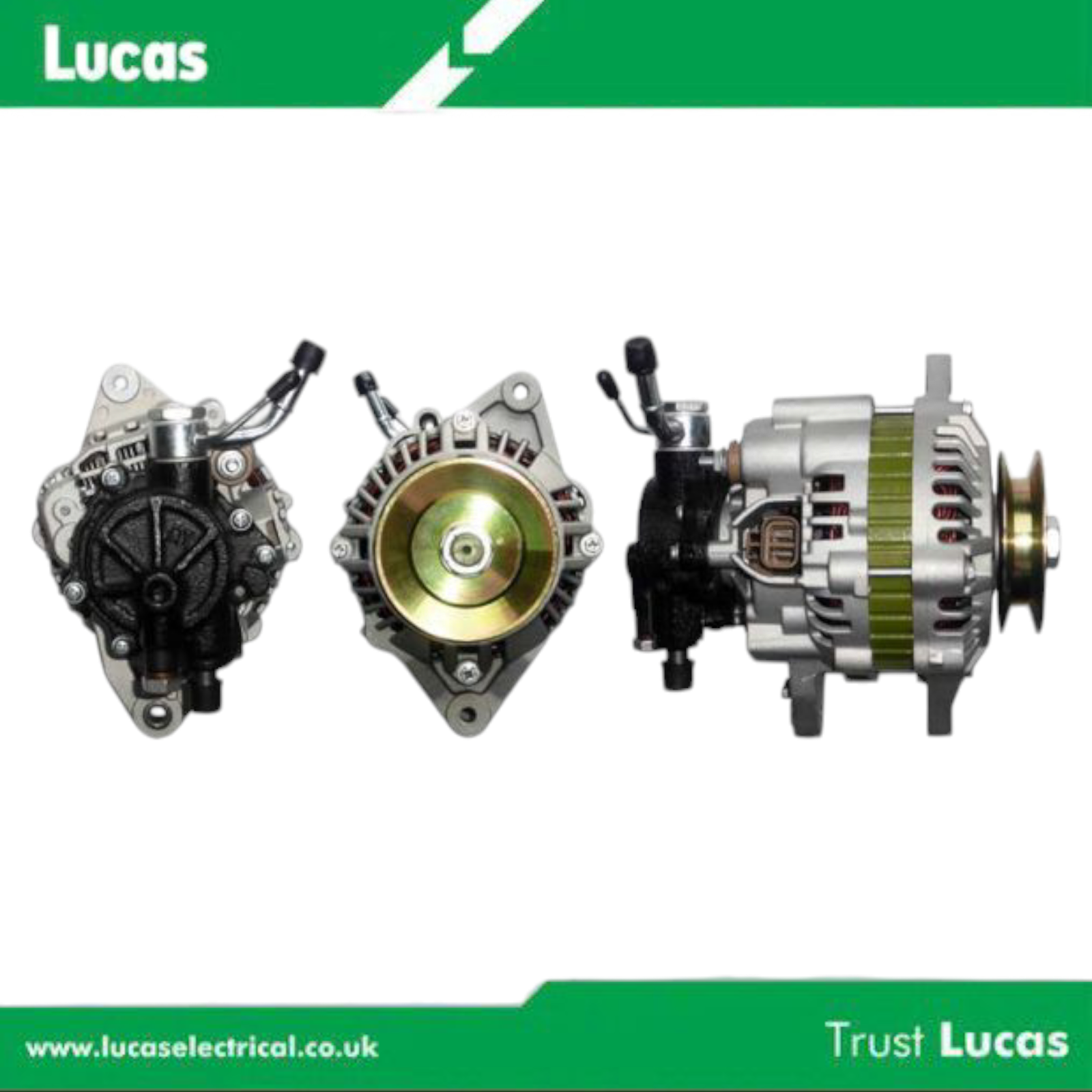 Genuine Lucas Alternator Mitsubishi 4D56 W/VACUUM PUMP / Double /110A ...